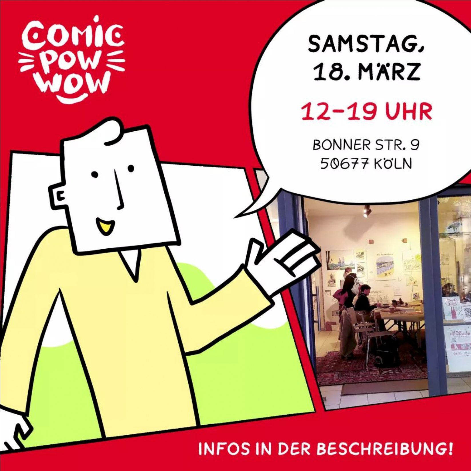 Comic Pow Wow im März - Cöln Comic Haus